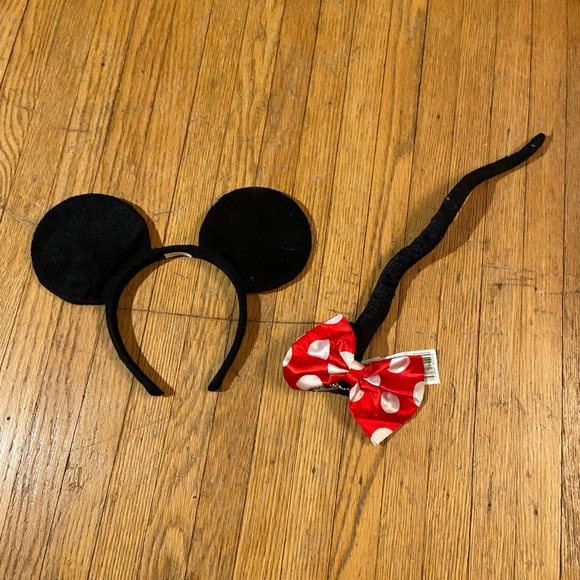 Other | Minnie Mouse Headband Tail | Poshmark